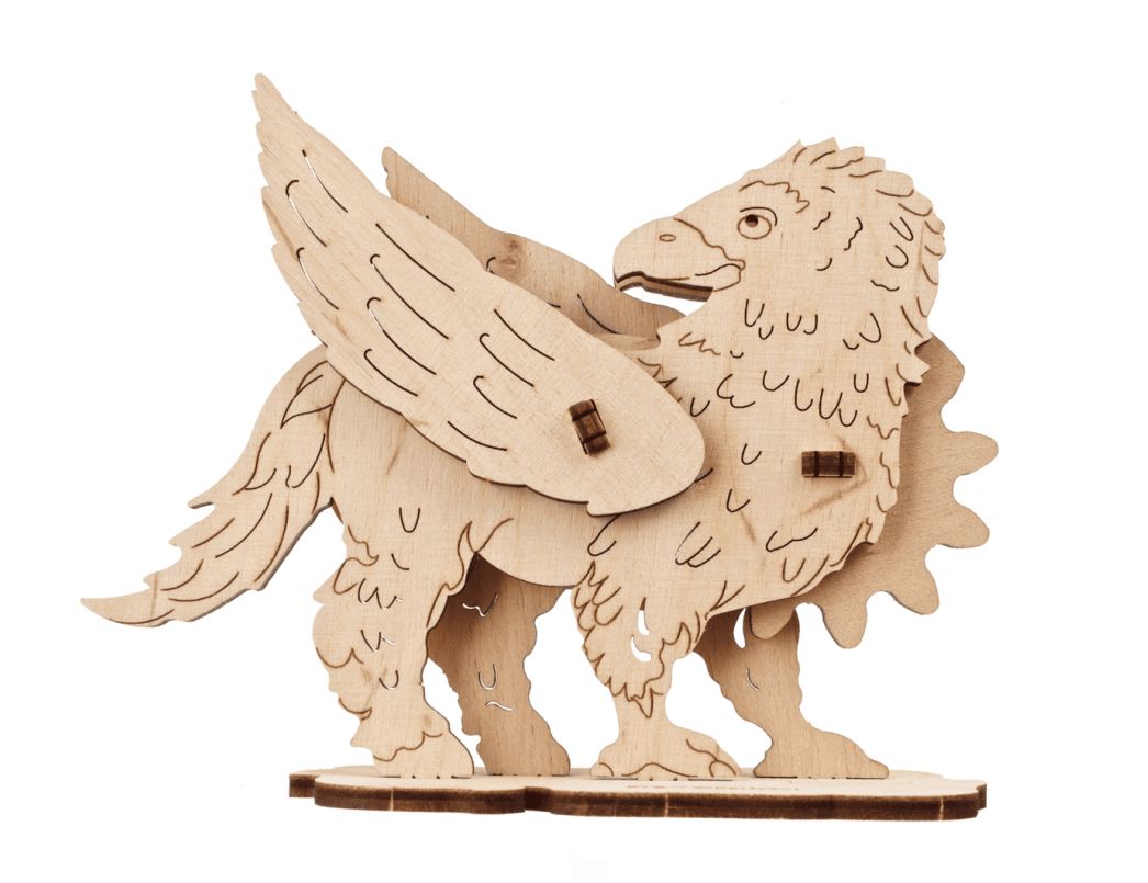 Ugears Buckbeak Hippogriff Wooden 3D-Puzzle Coloring - 8 Pieces – The ...
